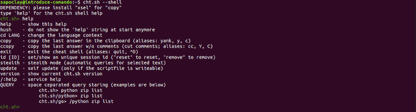 Cheat.sh, explicaciones para la línea de comandos o en tu editor de código