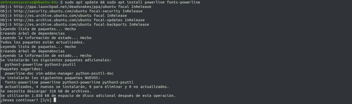 Powerline, dale un aspecto diferente al prompt de la línea de comandos