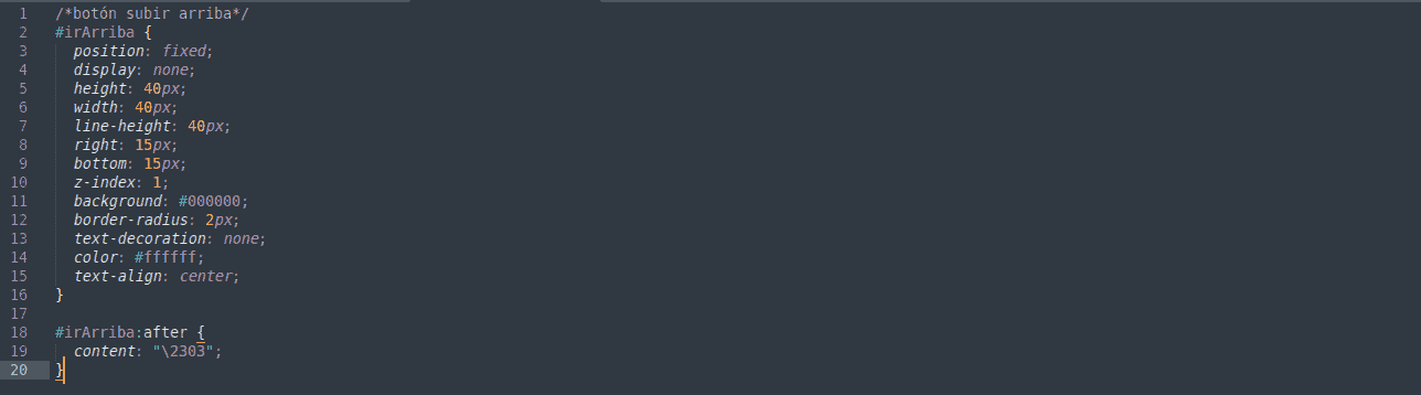 Botón ir arriba, ¿cómo añadirlo a Wordpress sin plugins?