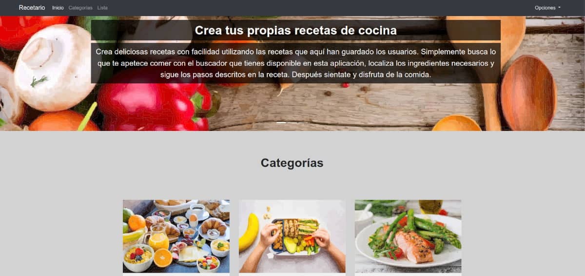 Recetario web, crea el tuyo y ten tus recetas de cocina a mano